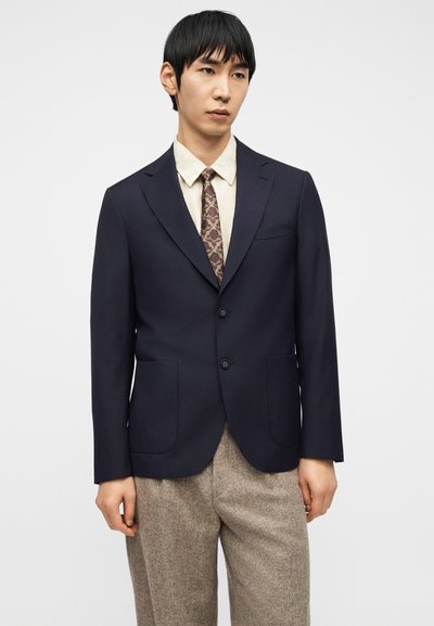 OFFICINE GENERALE ARTHUS - Blazer jacket - dark navy/dark blue - Zalando.co.uk