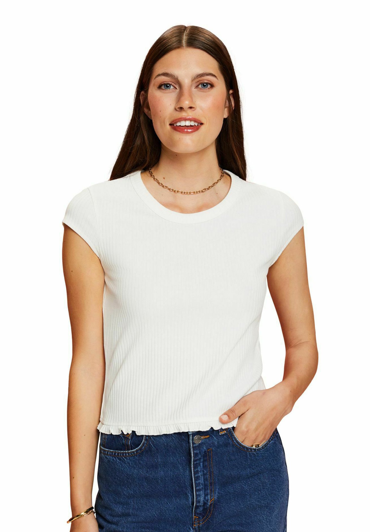 edc by Esprit T-Shirt basic - off white/offwhite - Zalando.ch
