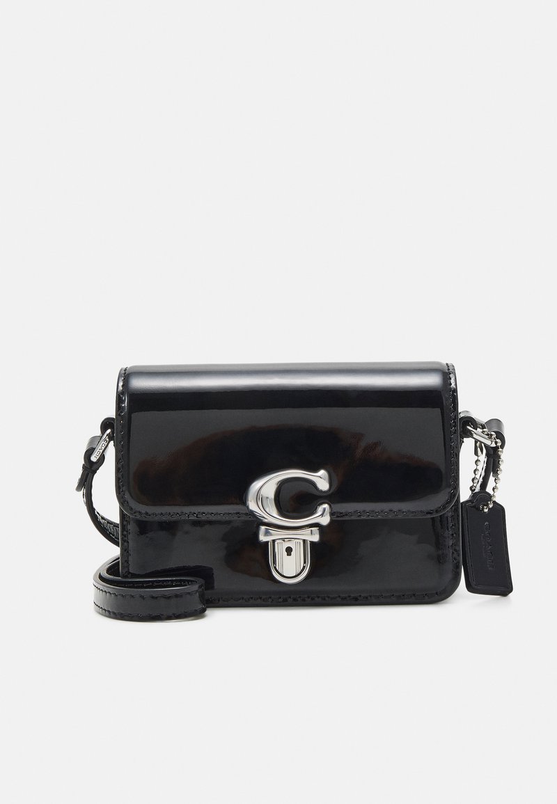 Coach PATENT STUDIO - Across body bag - black - Zalando