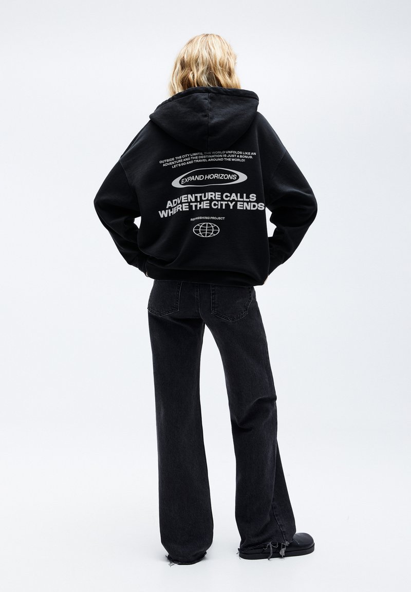 PULL&BEAR Sweatjacke - mottled dark grey/dunkelgrau-meliert - Zalando.ch