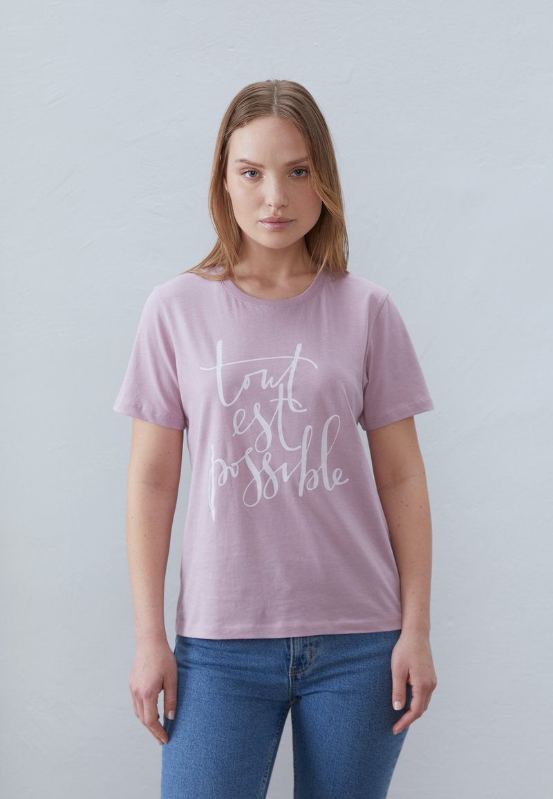 Anna Field Trükipildiga T-särk - mauve/kahvatulilla - Zalando.ee