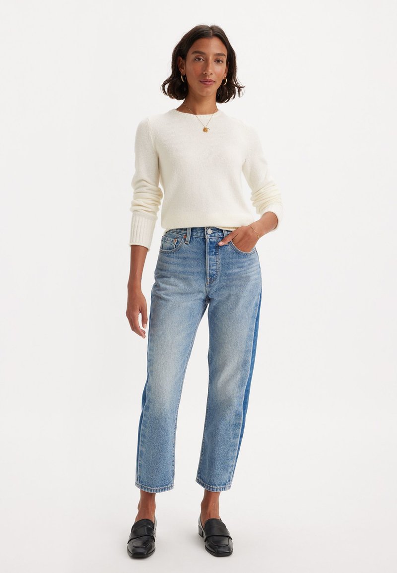 Levis® 501® Crop Straight Leg Jeans Never Fade Blue Denim