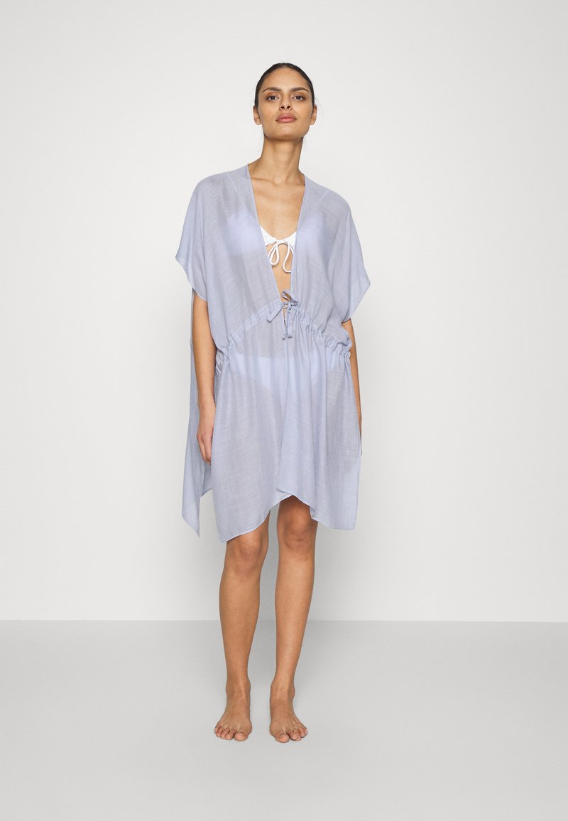 Anna Field PRINTED SHORT KIMONO - Strandaccessoire - 502 - blue/blau ...