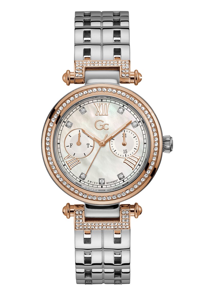 Gc Watches GC PRIMECHIC - Chronograph - silver & rose gold/weiß ...