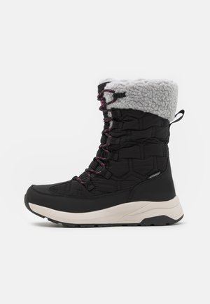 HI-TEC RAVEN INSULATED WP WOMENS - Chaussures de marche - black/grape wine/noir - ZALANDO.FR