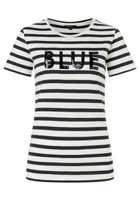 More & More WITH STRIPES AND WORDING - T-Shirt print - offwhite ...
