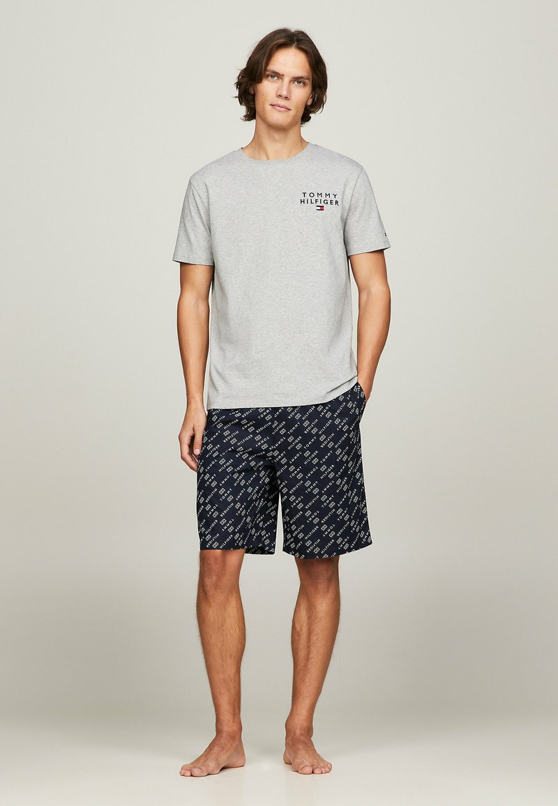 Tommy Hilfiger ORIGINAL DRAWSTRING SET - Pyjama - grey ht th diagonal ...