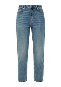 QS MEGAN ANKLE- REGULAR FIT HIGH RISE - Straight leg jeans - blau ...