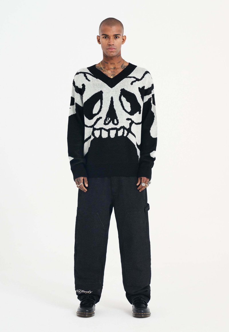 Ed Hardy DEMON DRAG CARPENTER - Relaxed fit jeans - black - Zalando.ie