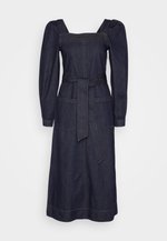 ALIGNE HAMDEN SQUARE NECK DRESS - Denim dress - indigo/blue - Zalando.ie