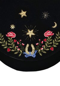 FABLE ENGLAND DOVE & FLORAL STAR EMBROIDERIED - Cross body bag - black ...