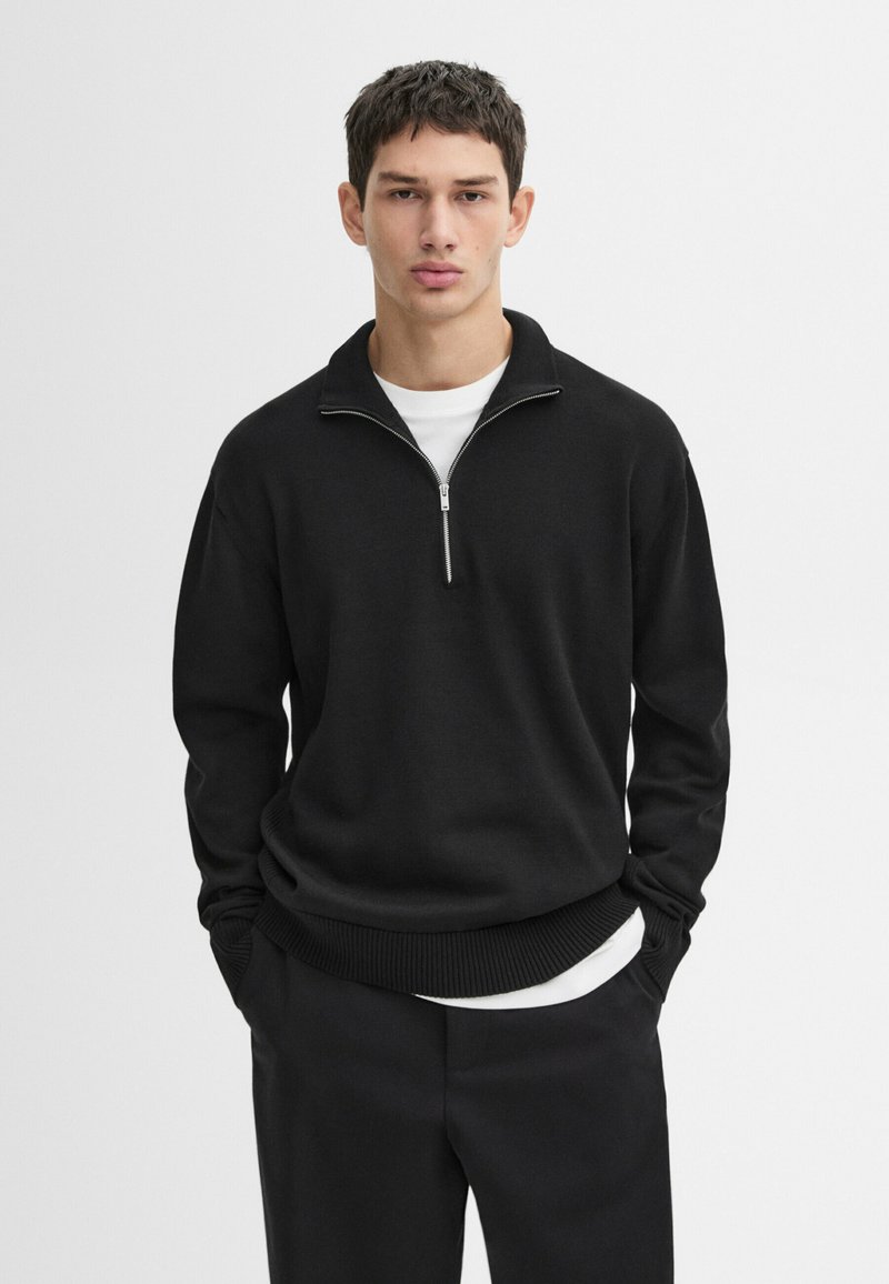 Massimo Dutti Sweter/czarny - Zalando.pl