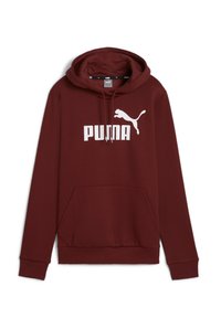 Puma LOGO HOODIE - Jersey con capucha - intense red/rojo - Zalando.es