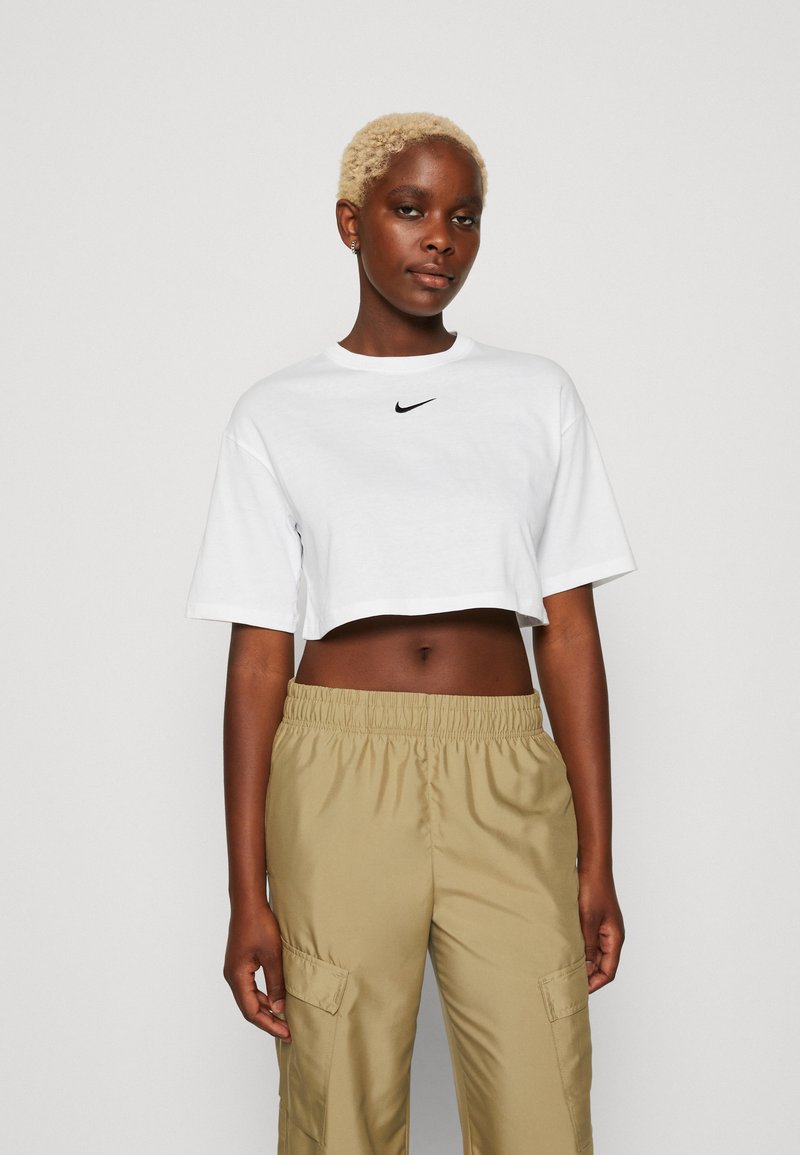 Nike Sportswear TREND CROP TEE - Basic T-shirt - white - Zalando.ie
