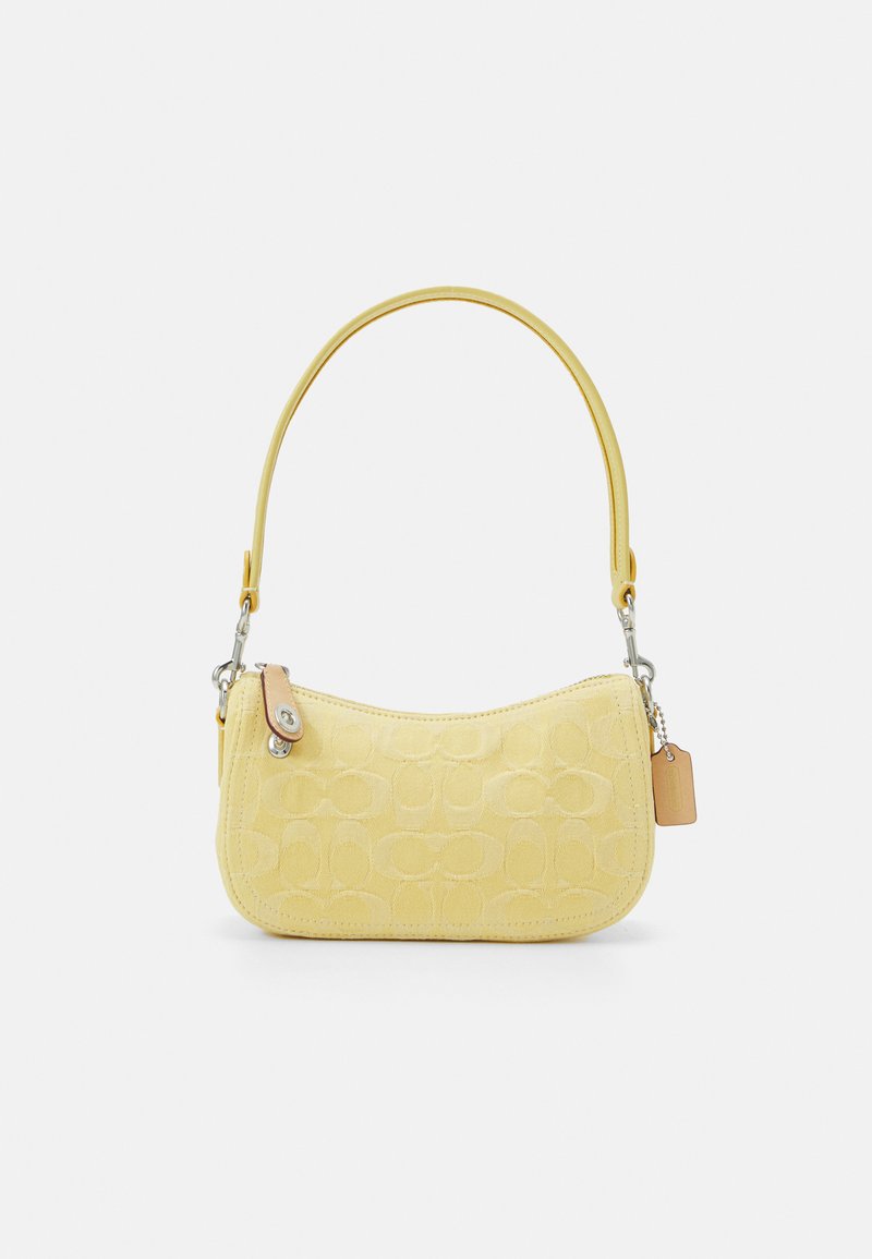 Coach SIGNATURE SWINGER - Handbag - pale yellow/light yellow - Zalando