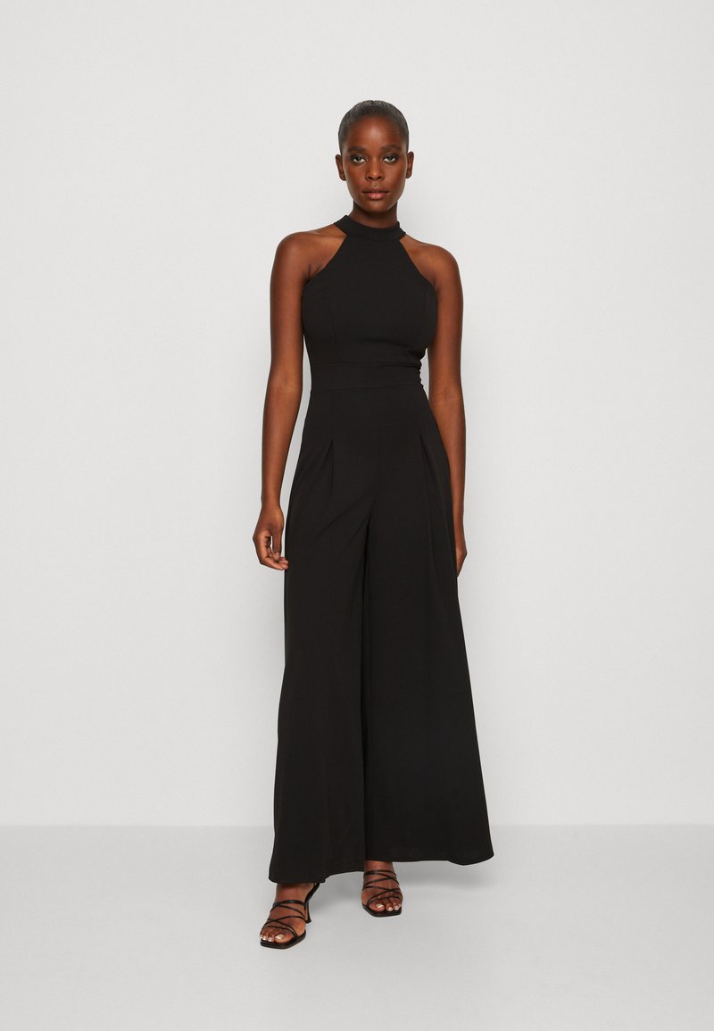 WAL G. LEILA HALTER NECK WIDE LEG - Combinaison - black/noir - ZALANDO.CH