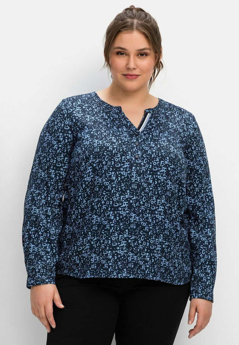Sheego Tunika - nachtblau gemustert/dunkelblau - Zalando.de