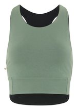 Detto Fatto YOGA ZUM WENDEN - Top - black dark green/schwarz - Zalando.de