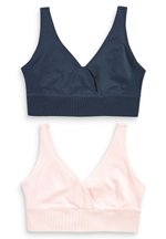 Next MATERNITY WRAP CROSSOVER SEAM FREE BRAS 2 PACK - Toppe - navy blue ...