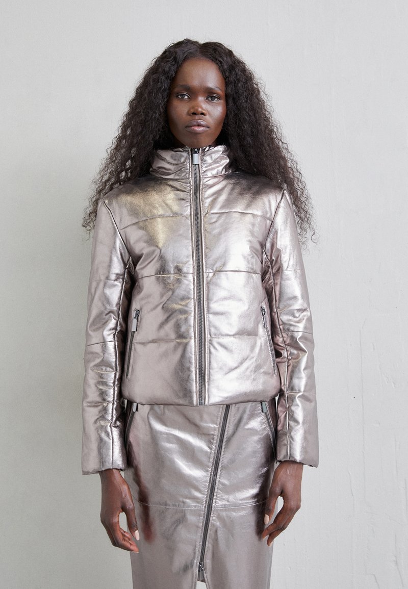 STUDIO ID AYLIN PUFFER JACKET - Winterjacke - gun metal/silberfarben ...