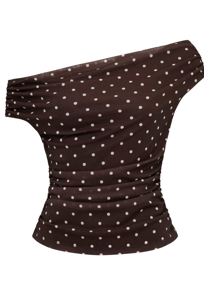 Forever New MIMI OFF SHOULDER - Top - choc kinsey/marrone - Zalando.it