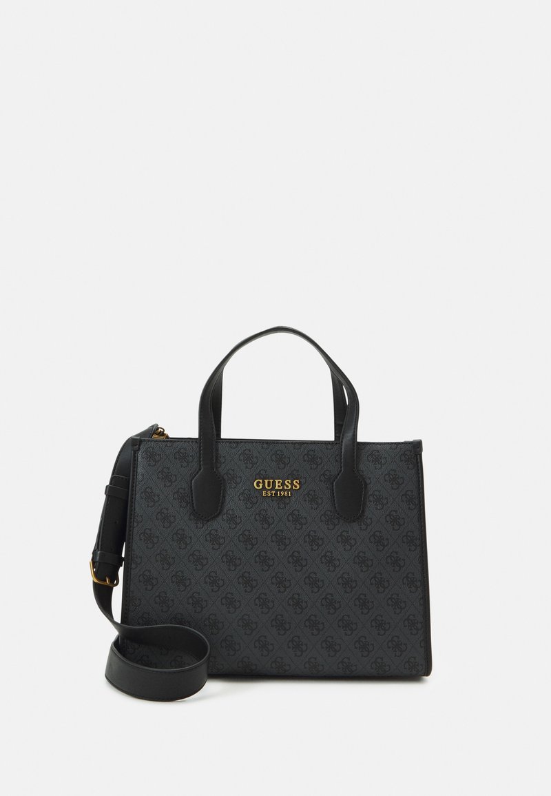 Guess SILVANA COMPARTMENT TOTE - Handbag - coal/dark grey - Zalando.ie