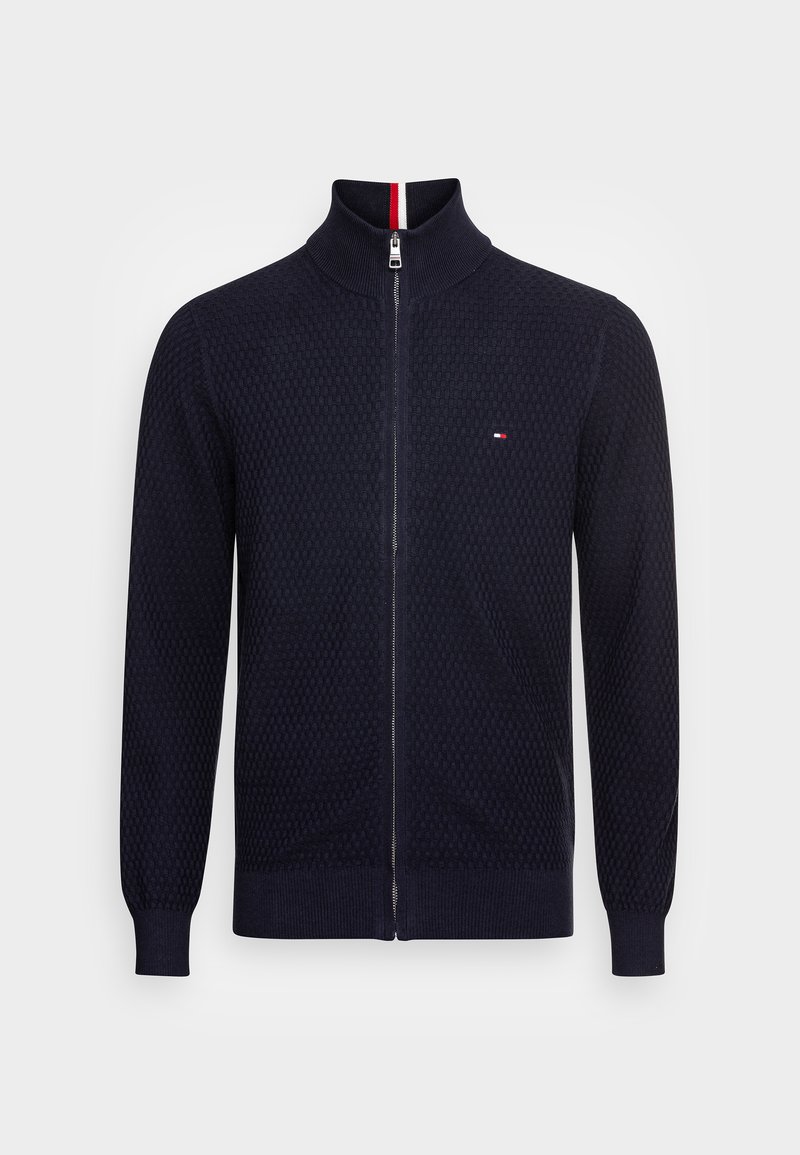 Tommy Hilfiger Cross Structure Through Cardigan Desert Sky Dark