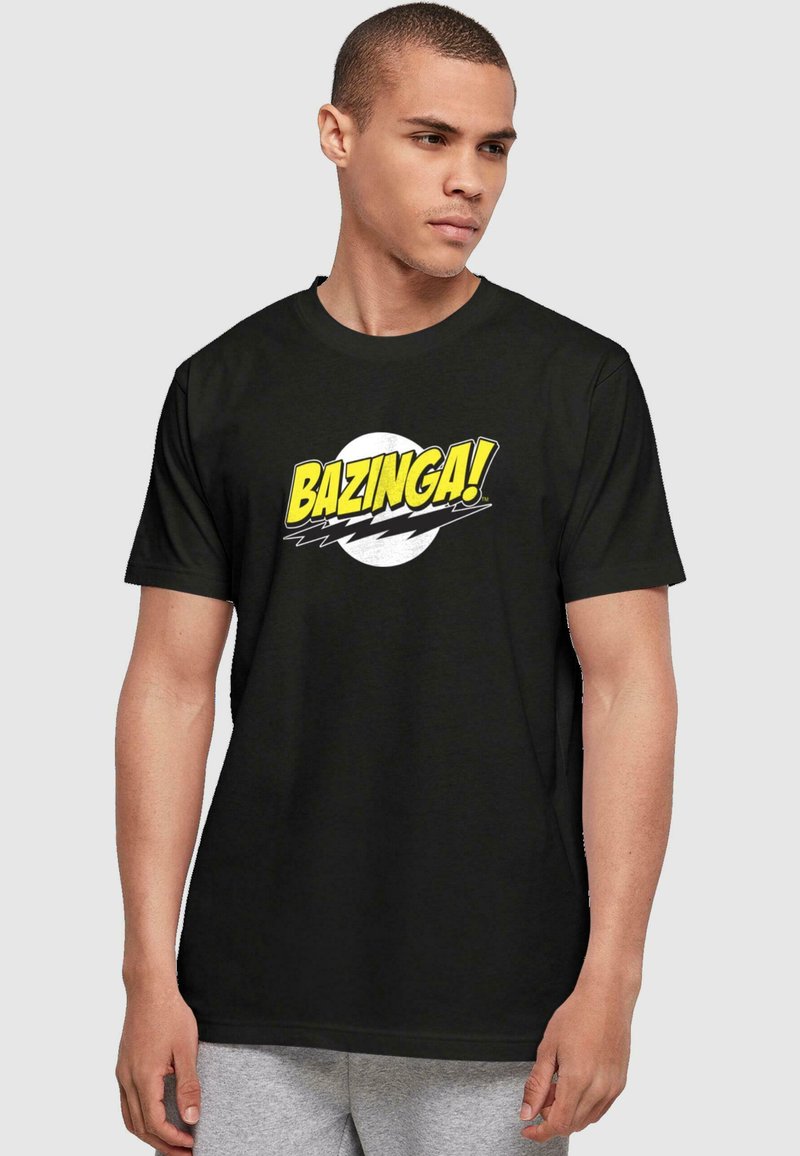 ABSOLUTE CULT BIG BANG THEORY BAZINGA - T-shirt print - black/zwart ...