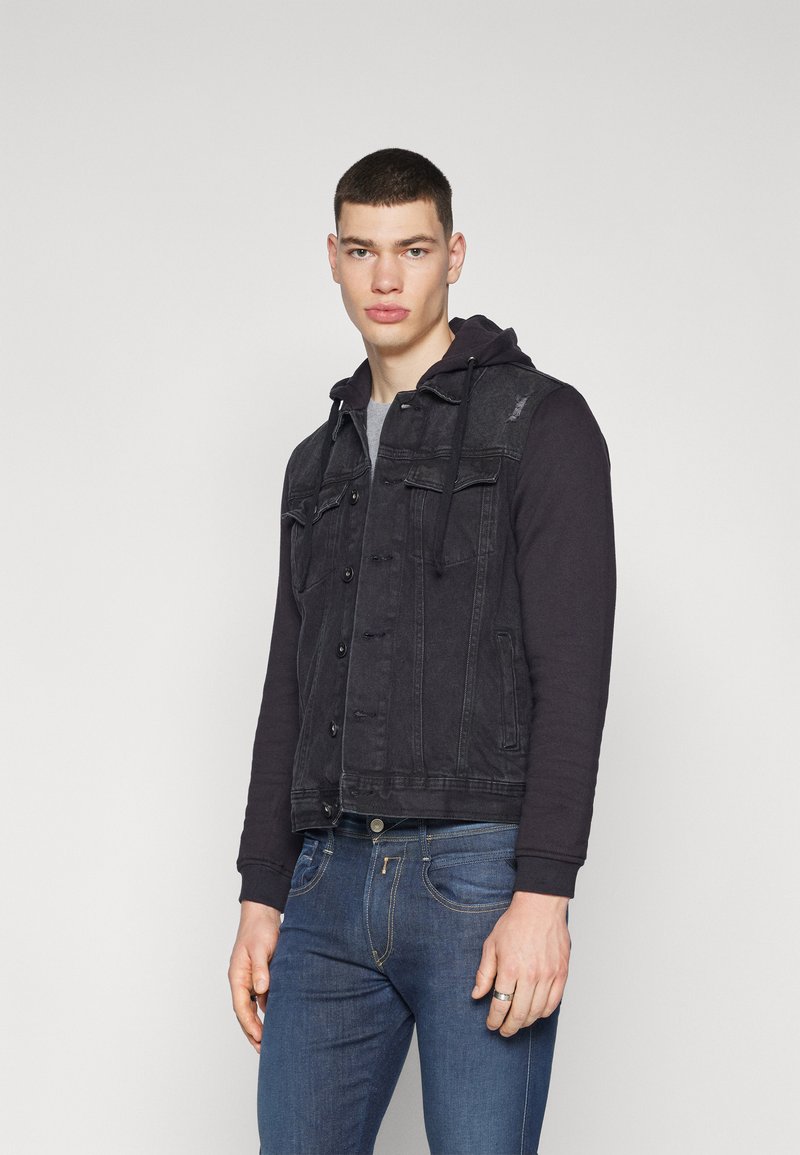 Redefined Rebel FUNDA JACKET - Denim jacket - black - Zalando.ie