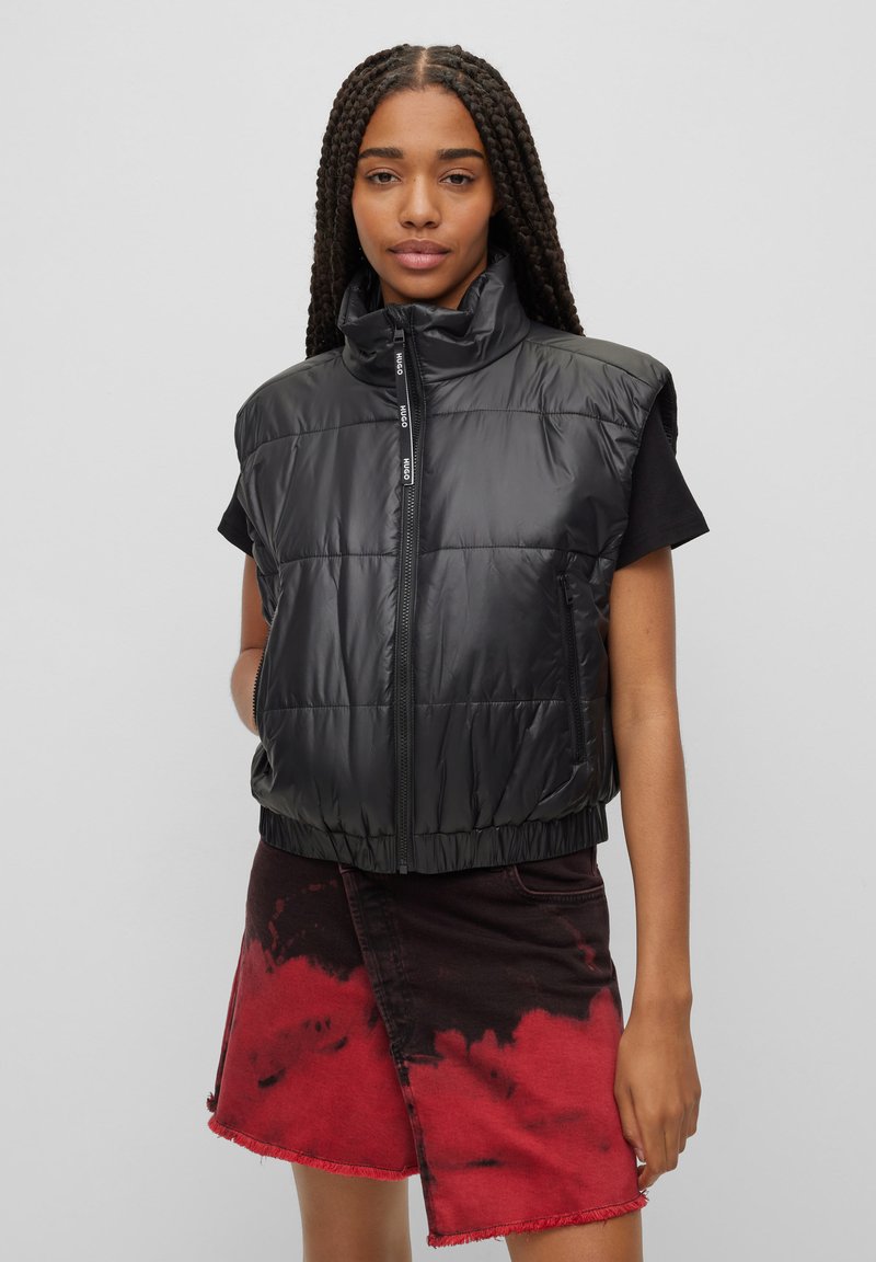 HUGO FELERE-1 - Waistcoat - black - Zalando.ie