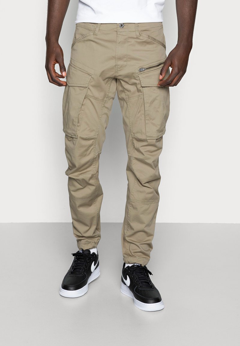 G-Star ROVIC ZIP 3D STRAIGHT TAPERED - Hlačami s stranskimi žepi - dune ...