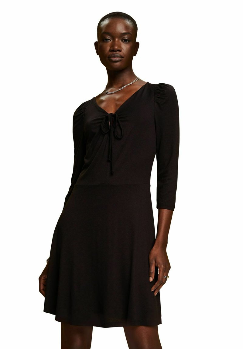 edc by Esprit Gebreide jurk - black/zwart - Zalando.be