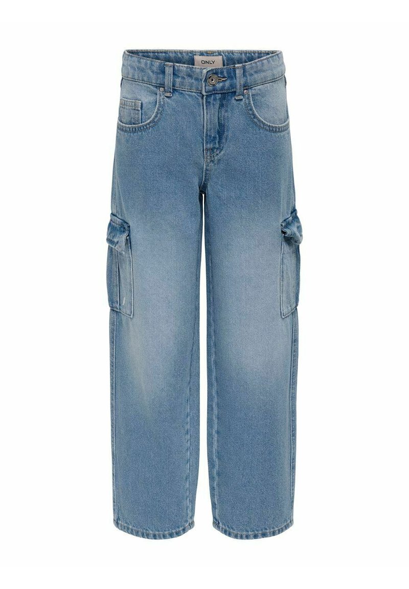 Kids ONLY Cargo trousers - light blue denim/blue - Zalando