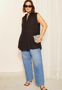 Curves Like These SLEEVELESS PLEATED - Débardeur - black/noir - ZALANDO