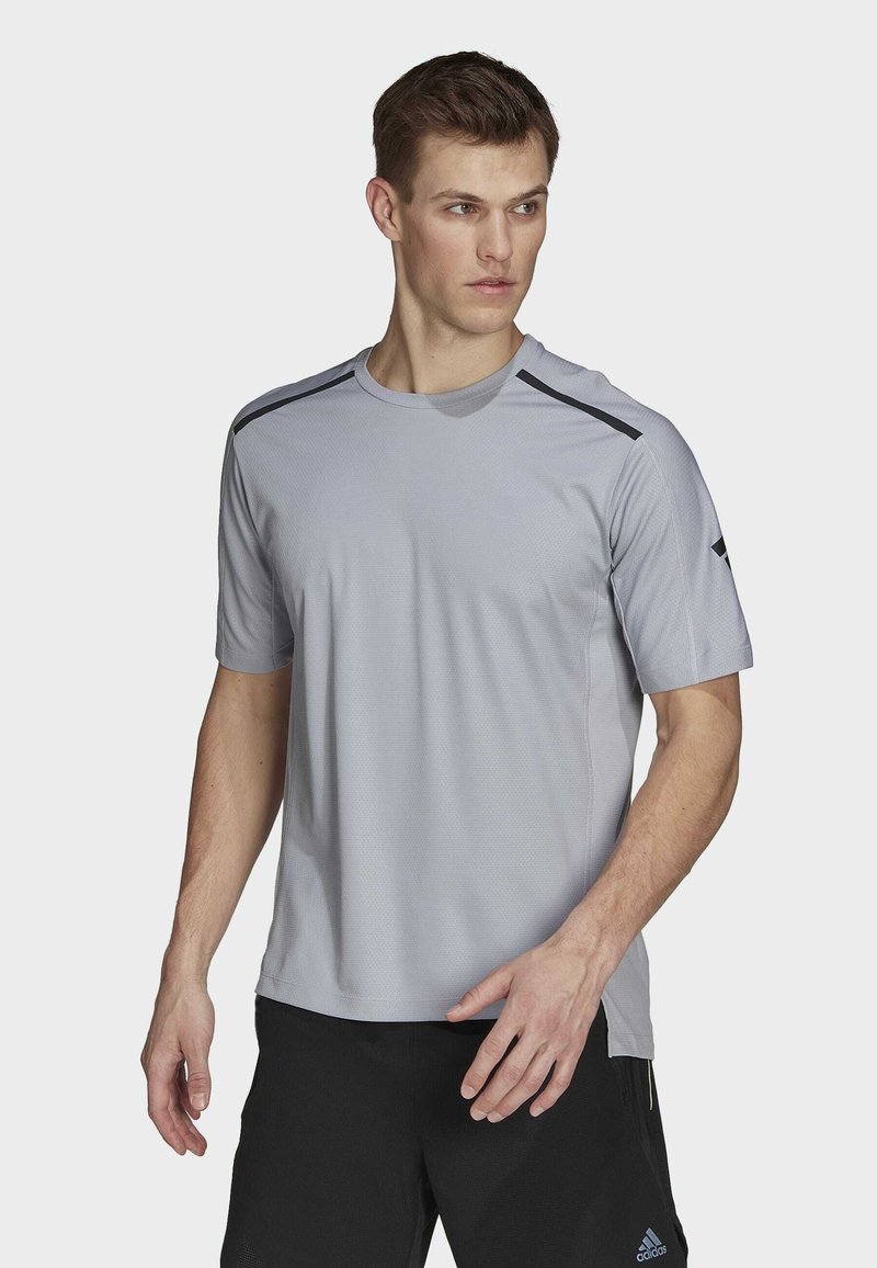 adidas Performance Triko s potiskem - grey/šedá - Zalando.cz