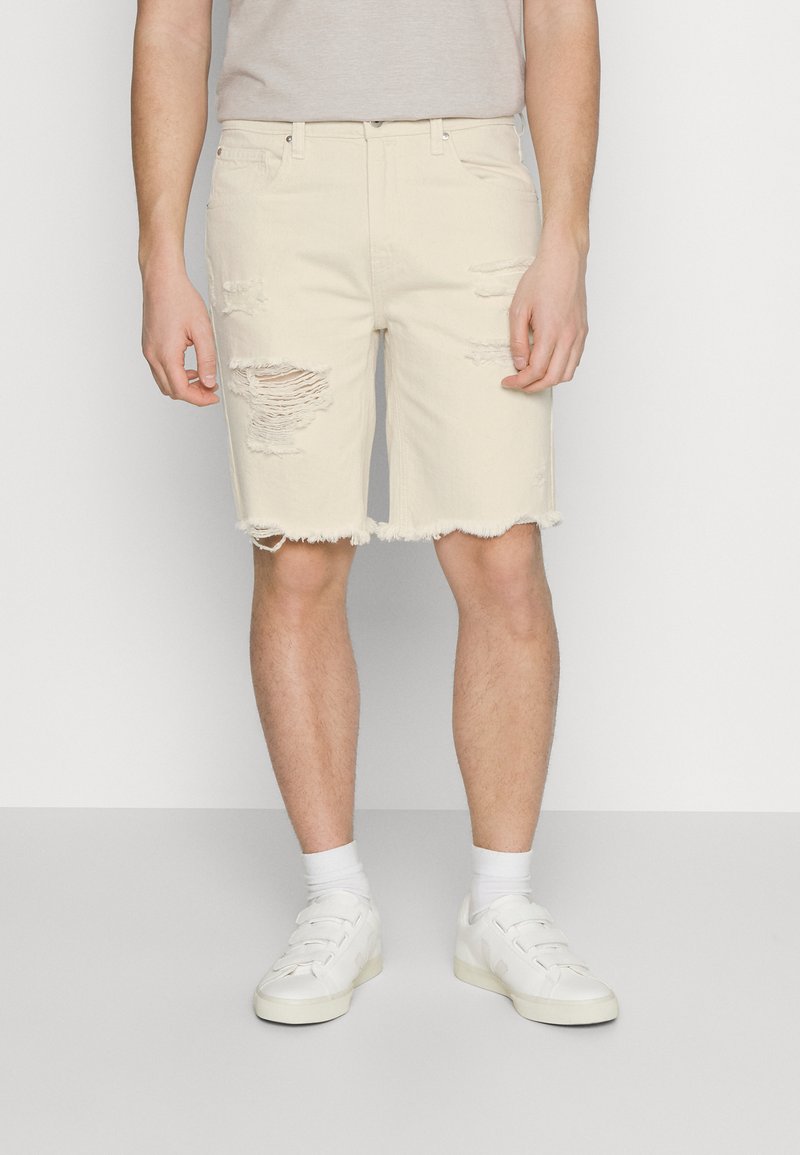 Pier One Short en jean - beige/beige - ZALANDO.FR