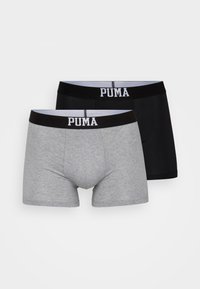 Puma MEN EMBOSSED LOGO 2 PACK - Shorty - black combo/multicolore ...