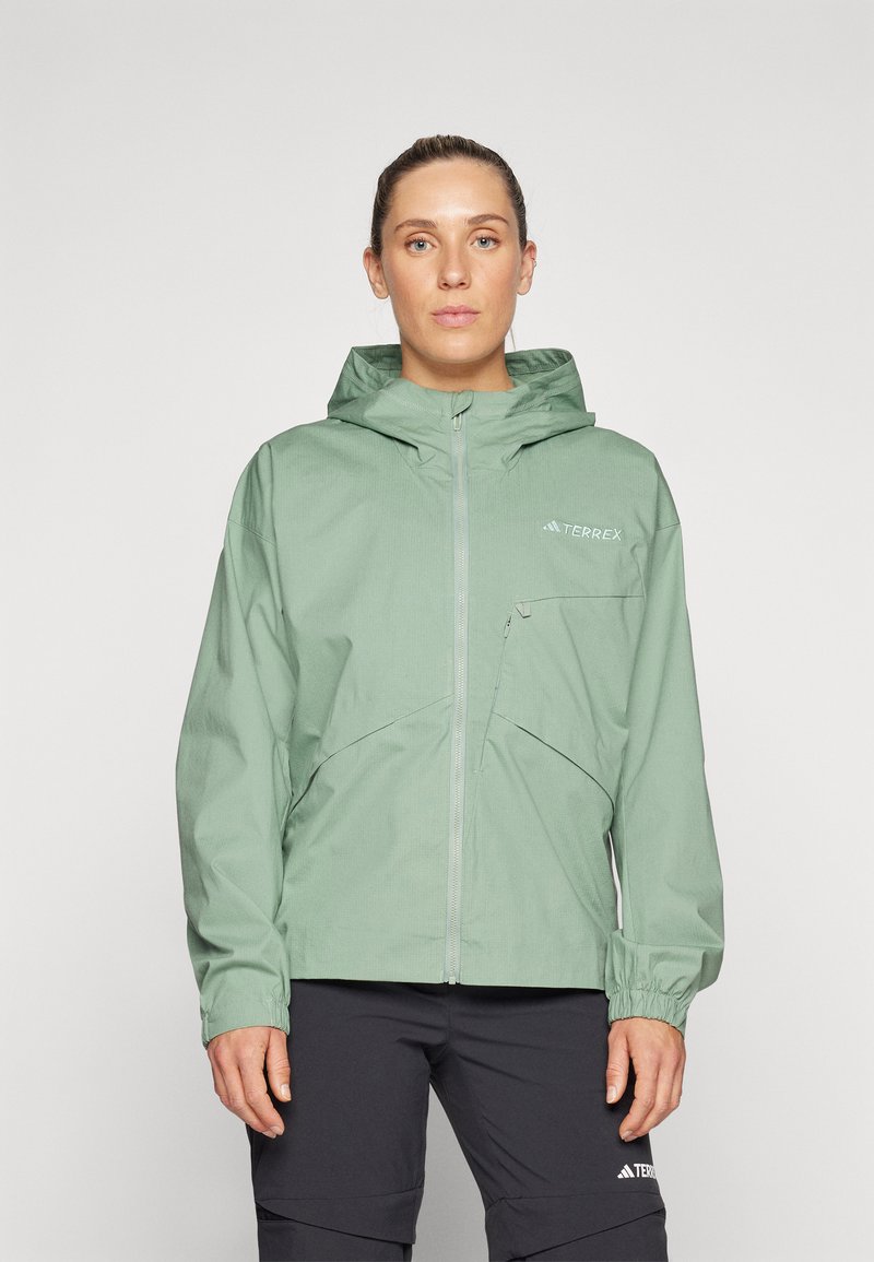 Adidas Terrex TERREX XPLORIC WIND JACKET - Hardshell jacket - silver ...