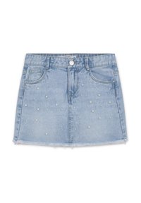 Calliope PERLE - Jupe trapèze - blu denim chiaro/denim décoloré ...