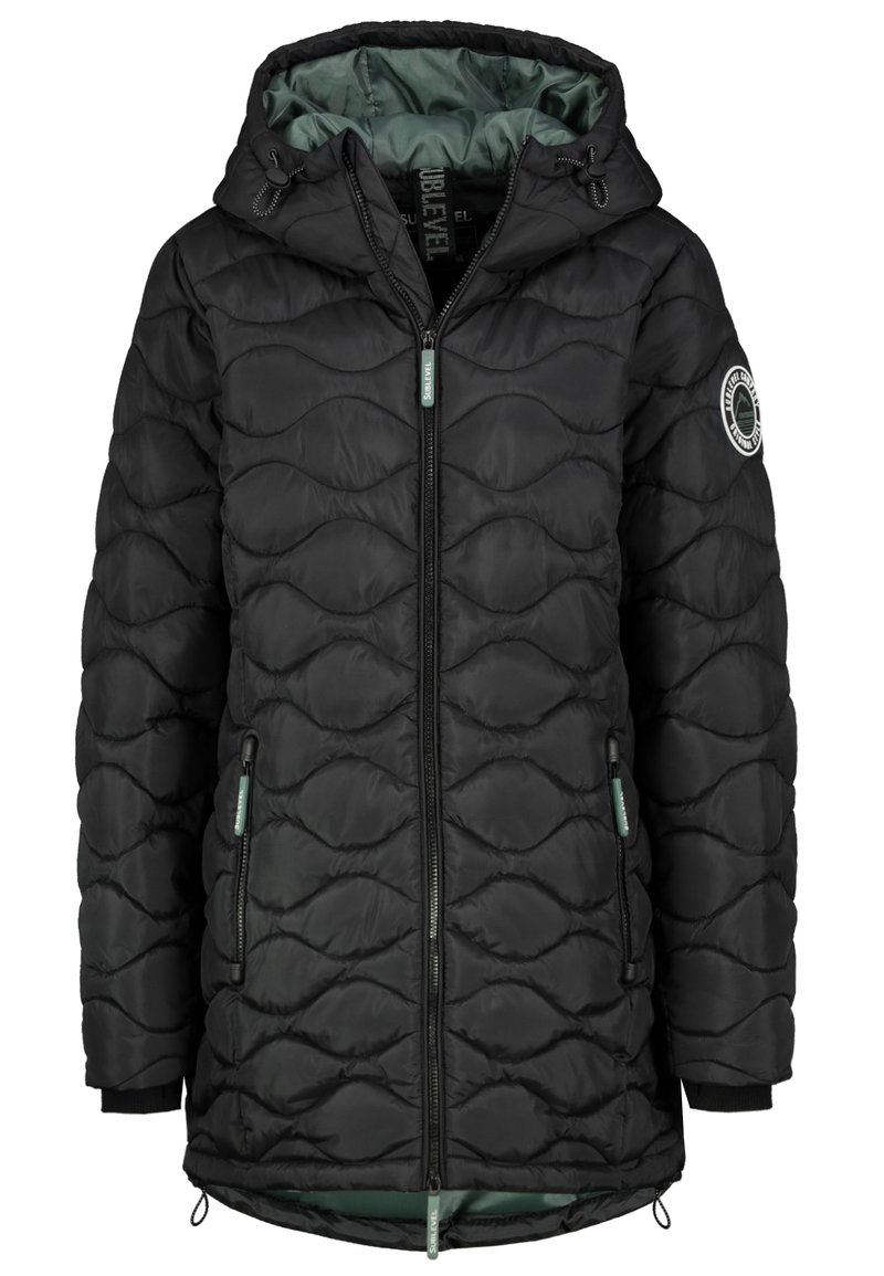 Sublevel STEPP MIT MUSTER - Winterjas - black/zwart - Zalando.nl