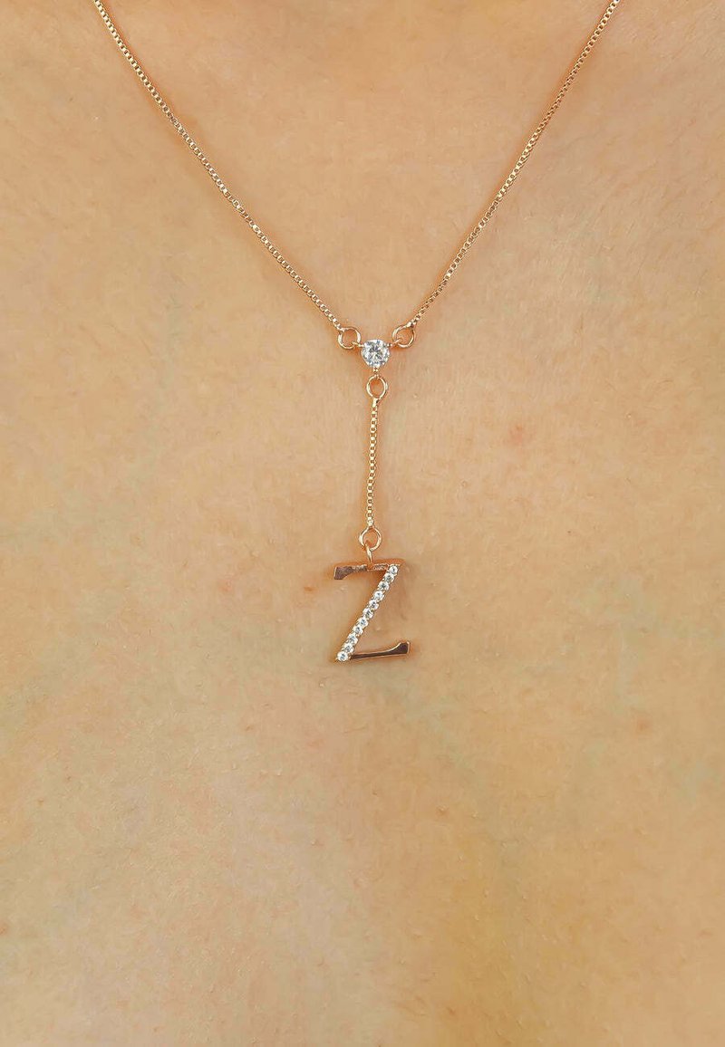 Be Sunset INITIAL ALPHABET LETTER Z - Collier - rose gold-coloured/rose ...
