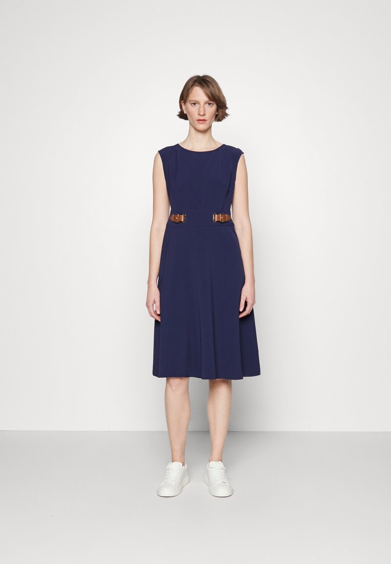 Lauren Ralph Lauren WEELANA SHORT SLEEVE DAY DRESS - Day dress - refined navy/dark blue - Zalando.de