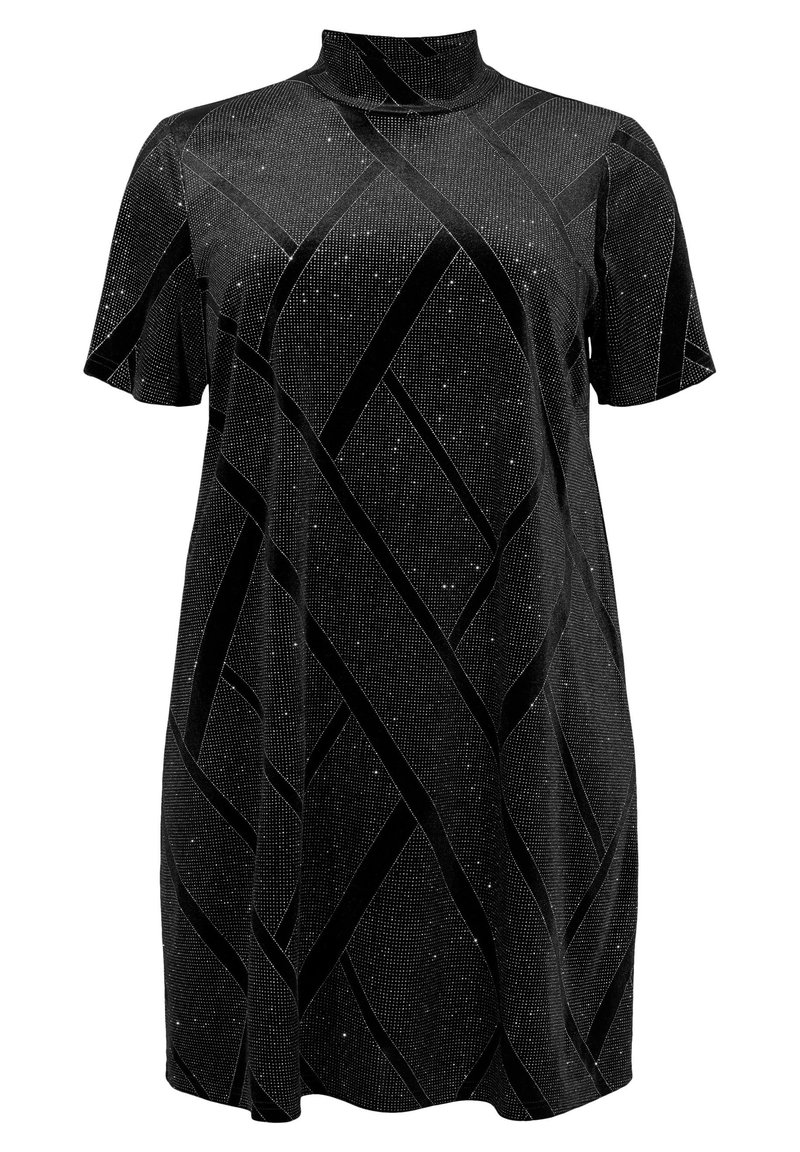 Zizzi WITH GLITTER AND TURTLENECK - Cocktail dress / Party dress ...