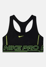 Nike Performance DF BRA SPORT PACK - Sports bra - black/volt/black ...