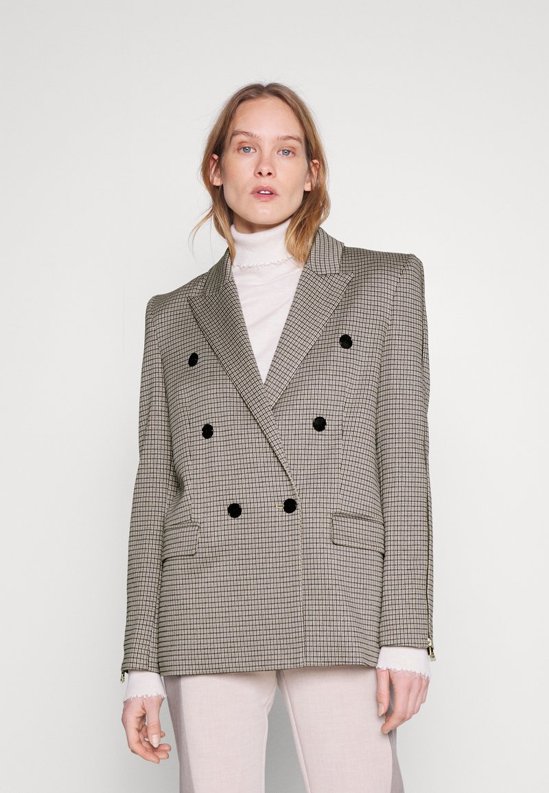 Patrizia Pepe GIACCA/JACKET - Blazer - beige/black/beige - Zalando
