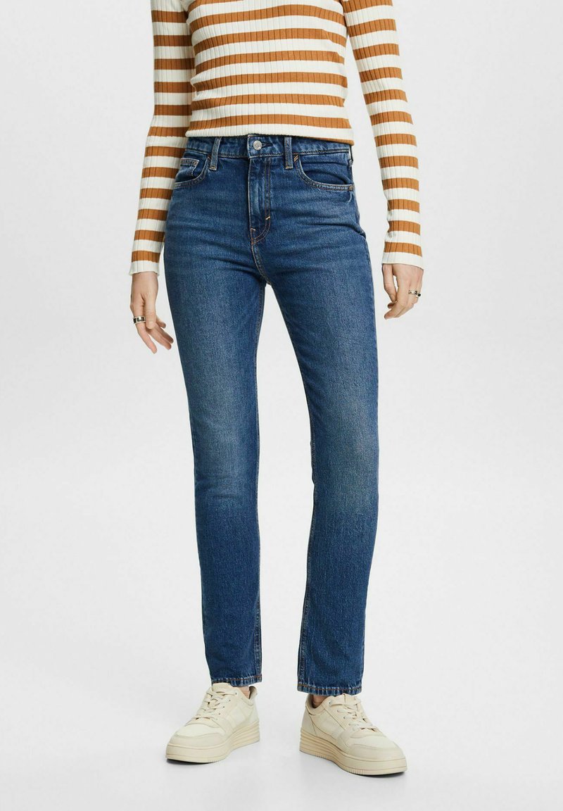 Esprit Jeans Slim Fit - blue medium wash/bluedenim - Zalando.dk