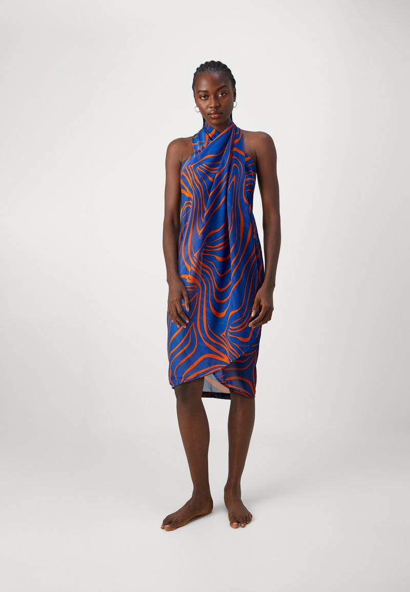 Buffalo PAREO - Beach accessory - blue/orange/blue - Zalando.ie