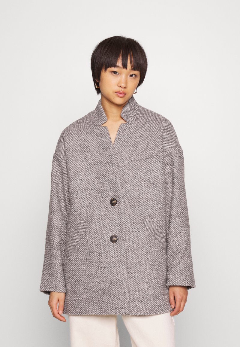 Vero Moda Petite VMLONDON - Bomber Jacket - light grey melange/grey ...