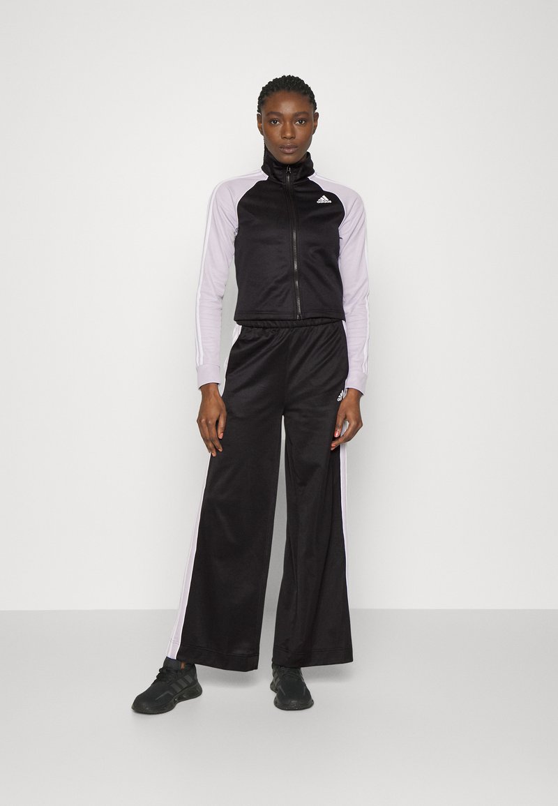 adidas Sportswear Tracksuit - black - Zalando