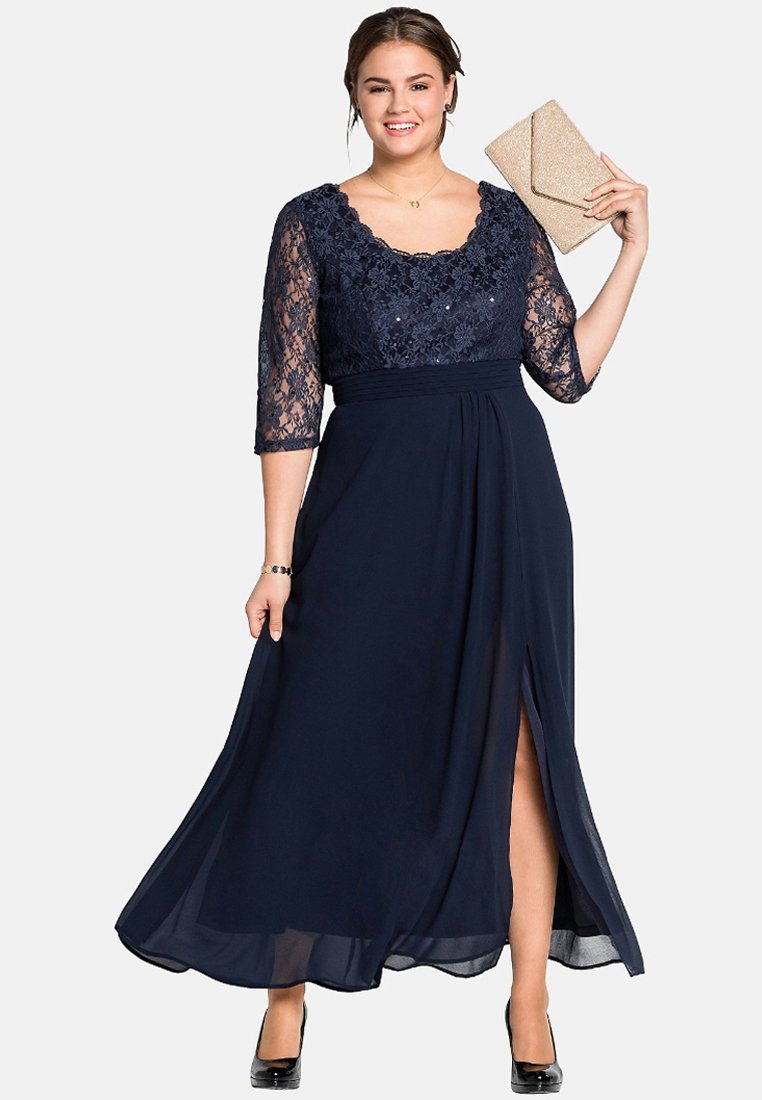 Sheego Robe de cocktail - navy/bleu marine - ZALANDO.FR
